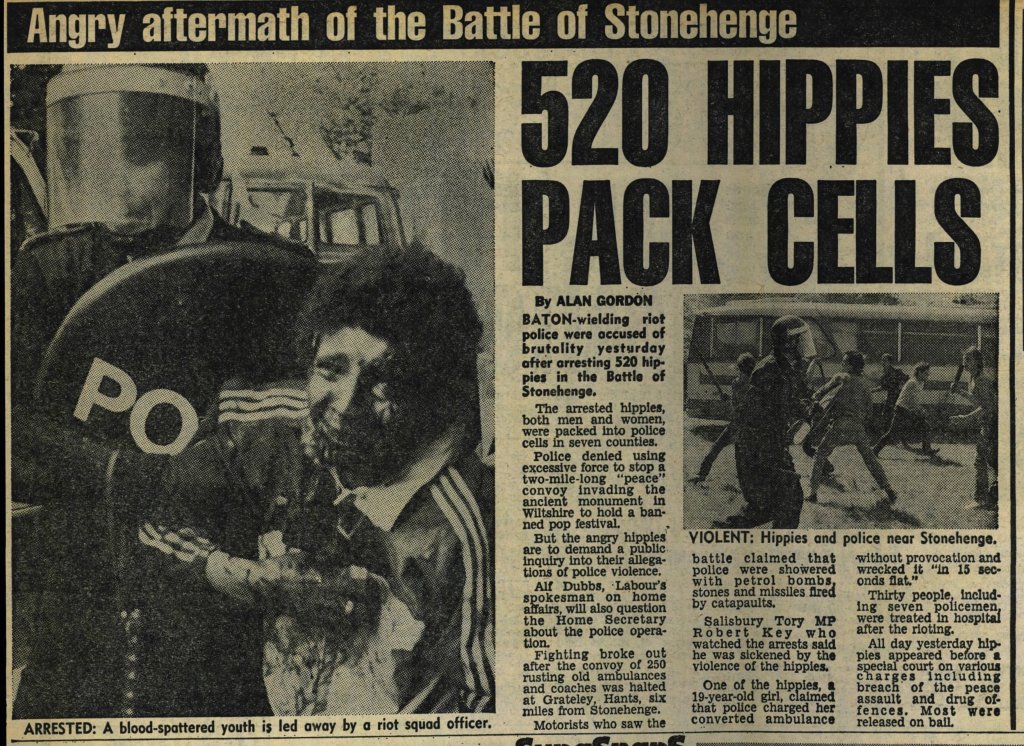 Stonehenge - Battle of the Beanfield 1985 - The 70s 80s 90s Blog